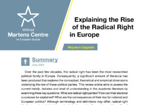 Explaining the Rise of the Radical Right in Europe | Martens Centre